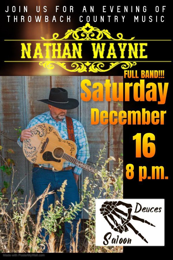 Nathan Wayne - Full Band, Deuces Saloon, Goldsboro, 16 December 2023 ...