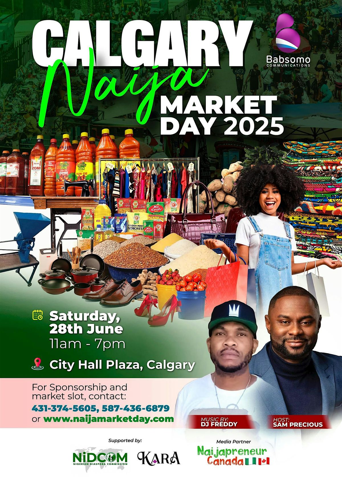 Naija Market Day Calgary, municipal complex plaza, Calgary, 28 June ...