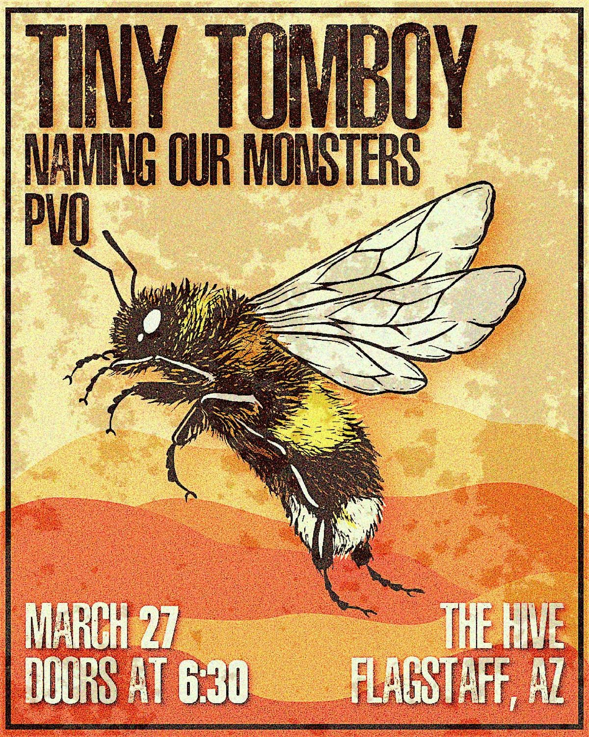 TINY TOMBOY, NAMING OUR MONSTERS, PVO, LIVE @ THE HIVE, The Hive ...