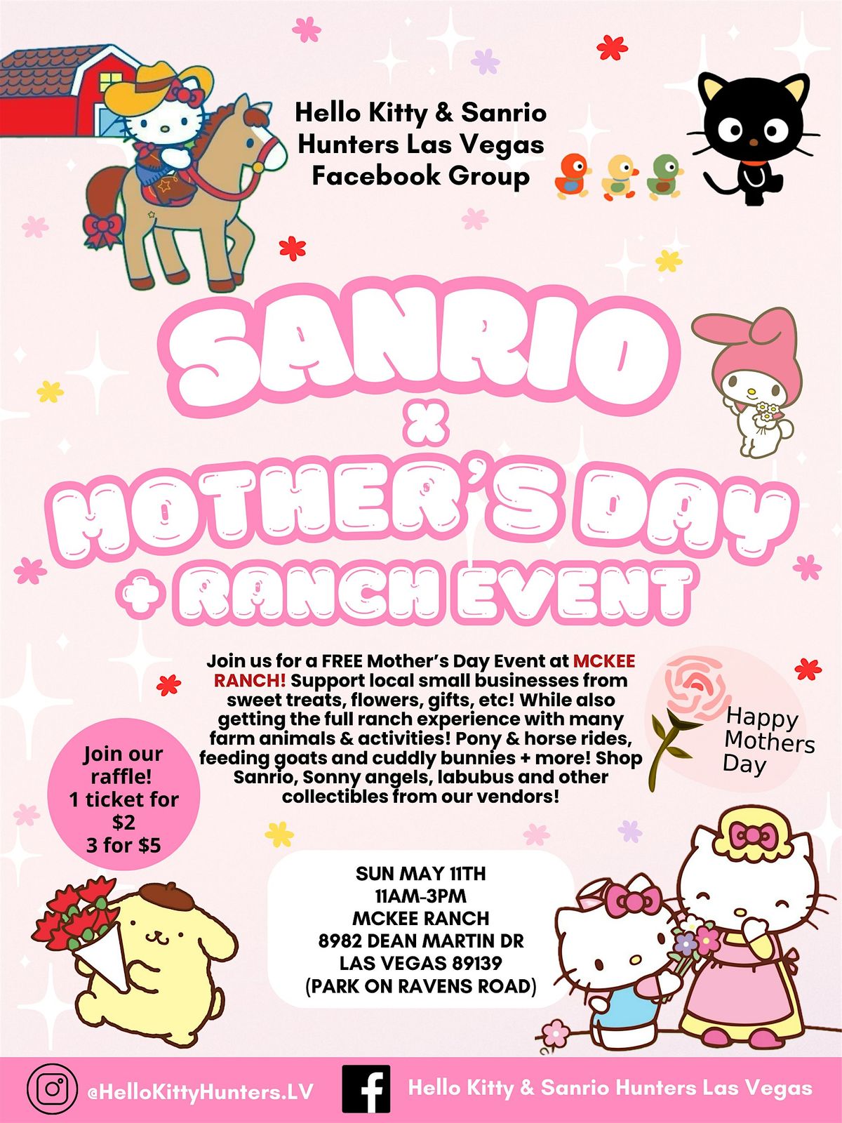 Sanrio Mother’s Day Ranch Event!, McKee Ranch Foundation, Las Vegas, 11 ...