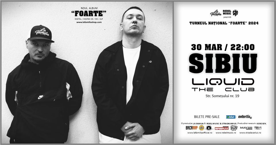 LA FAMILIA vine la SIBIU!, Liquid Club, Sibiu, 30 March 2024 | AllEvents