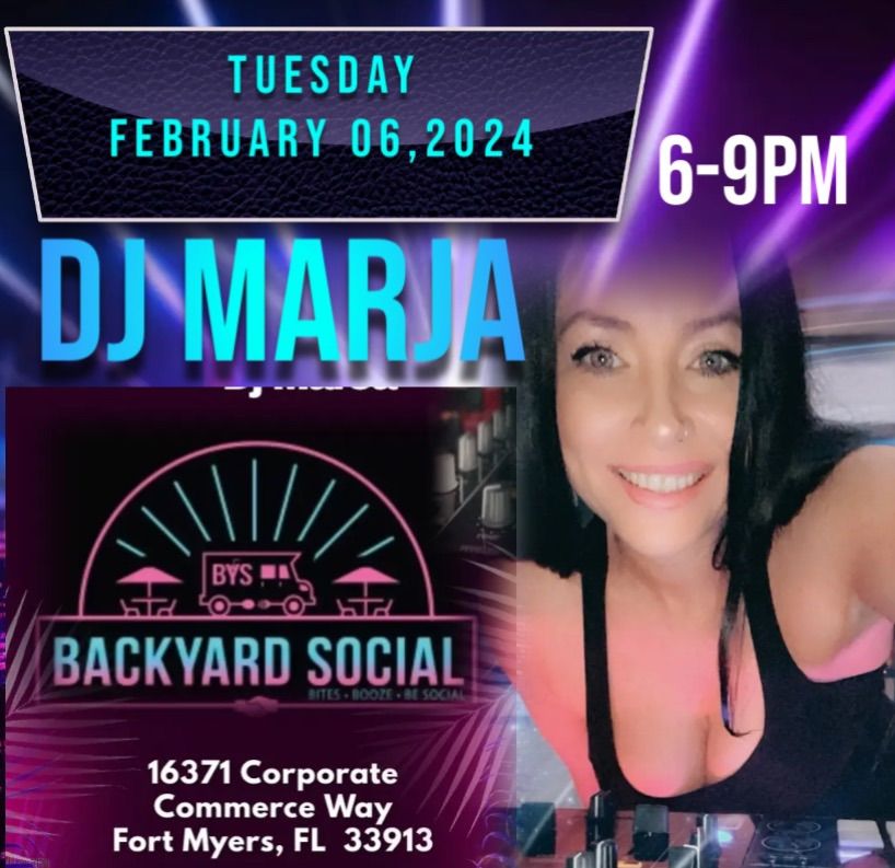 DJ Marja @ Backyard Social, Backyard Social, Three Oaks, February 6 ...