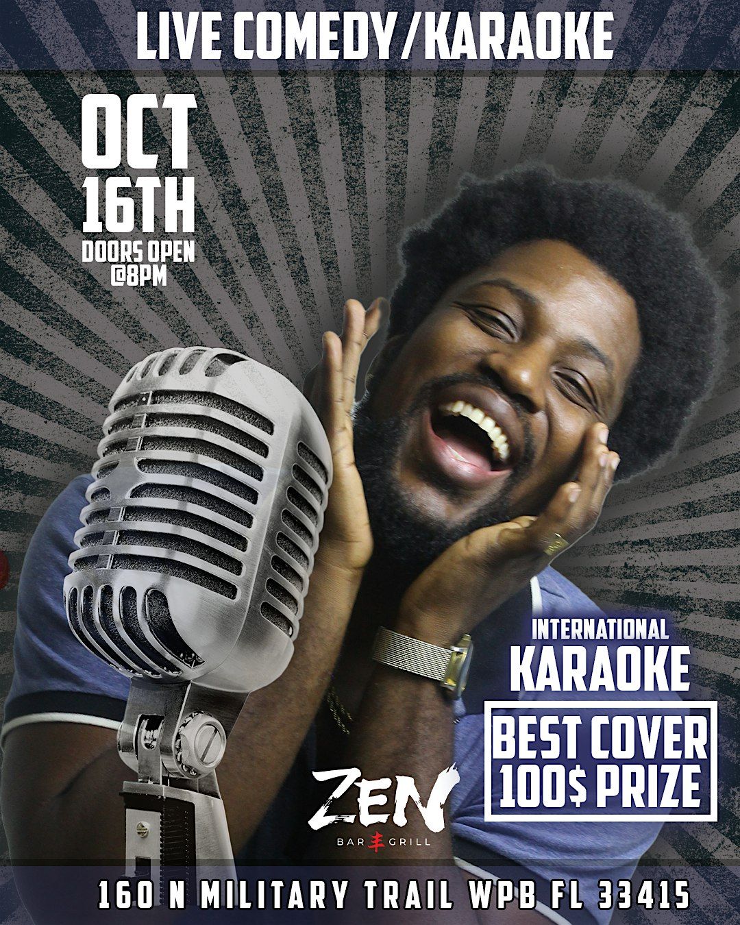 Comedy Karaoke Night At Zen, 160 N Military Trl, West Palm Beach, 16 ...