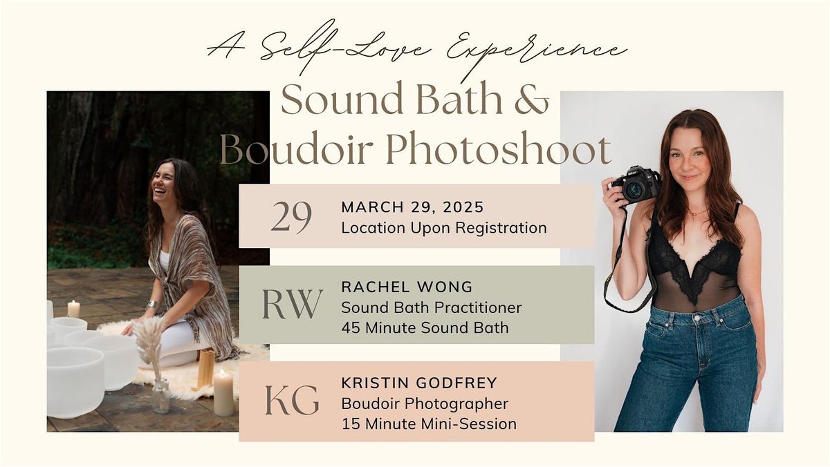 Sound Bath & Boudoir Photoshoot: A Self-Love Experience, 1091 Calcot Pl ...