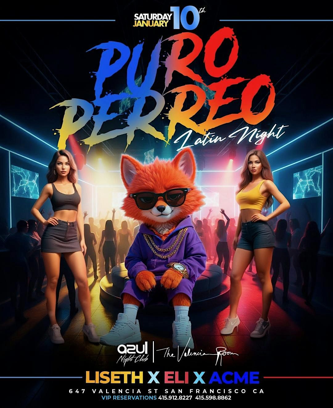 Perreo Y Mas! 1.10, The Valencia Room, SAN FRANCISCO, 10 January to 11 ...