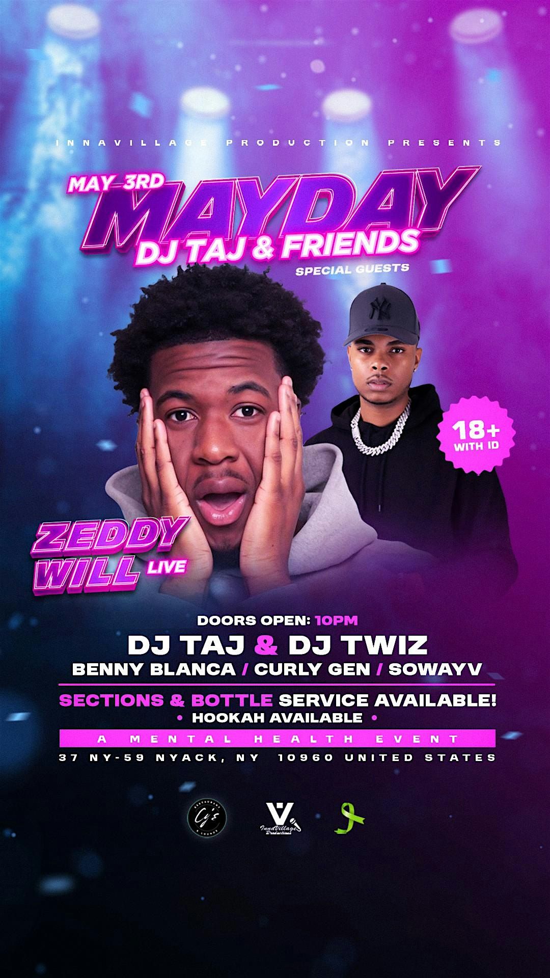 DJ TAJ & FRIENDS, ZEDDY WILL LIVE feat, Benny Blanca, Curly Gen, SoWayv etc, Cy's Restaurant ...