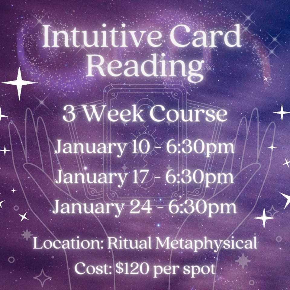 Intuitive Card Reading 3 Week Course, Ritual Metaphysical, Keswick, 10 ...