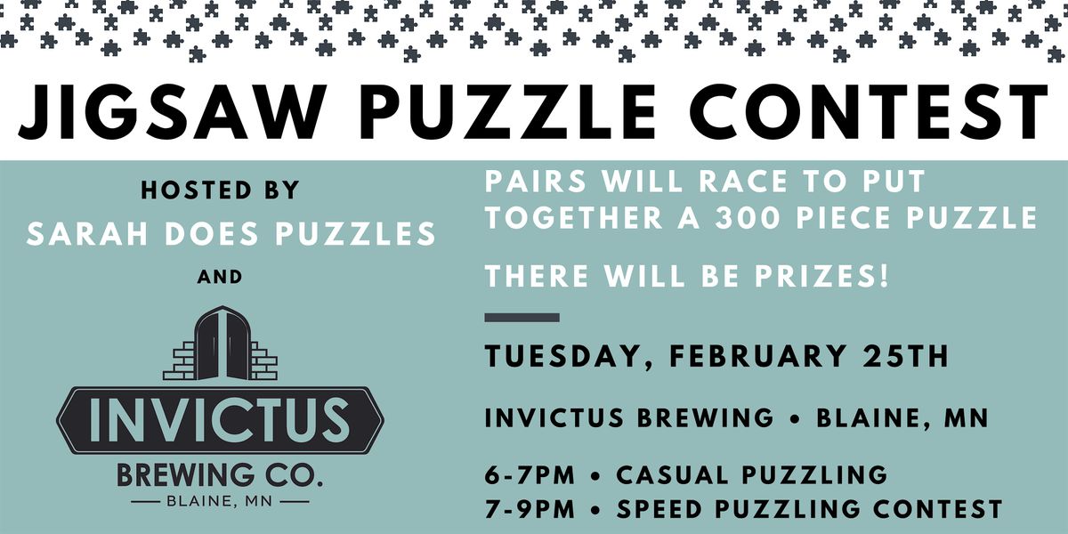 Pairs Jigsaw Puzzle Contest at Invictus Brewing Co - February 2025 ...