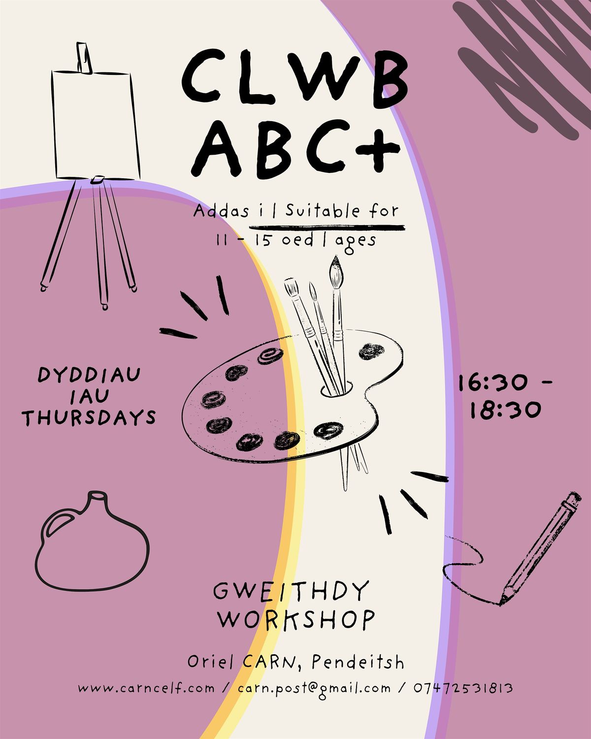 ABC+ Hanner Tymor Hydref | October Half Term ABC+ 30.10.2025, Oriel ...