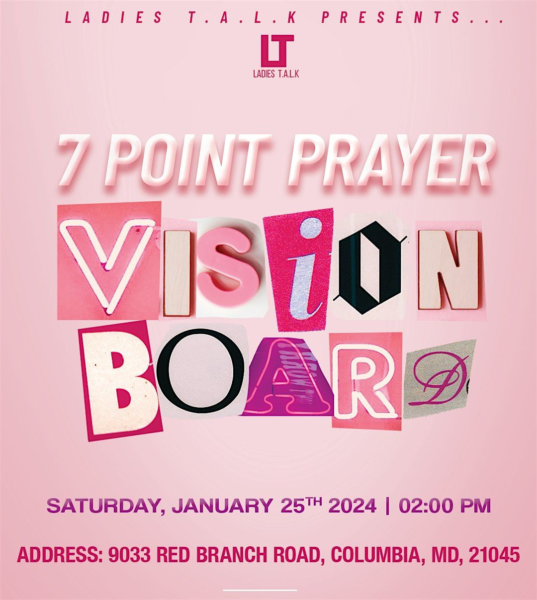 Vision Board Party 2025 - Set Goals and Achieve Them!, 9033 Red Branch ...