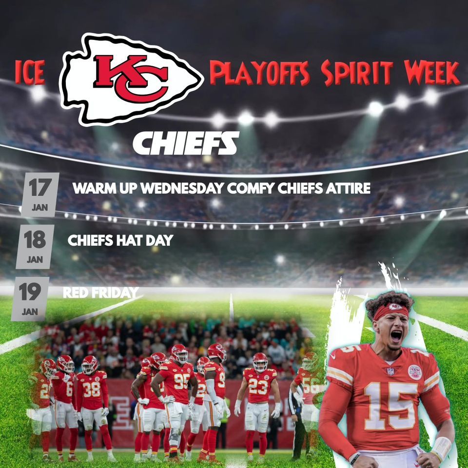 ICE KC Chiefs Playoffs Spirit Week, 9801 Grand, Kansas City, MO 64114 ...