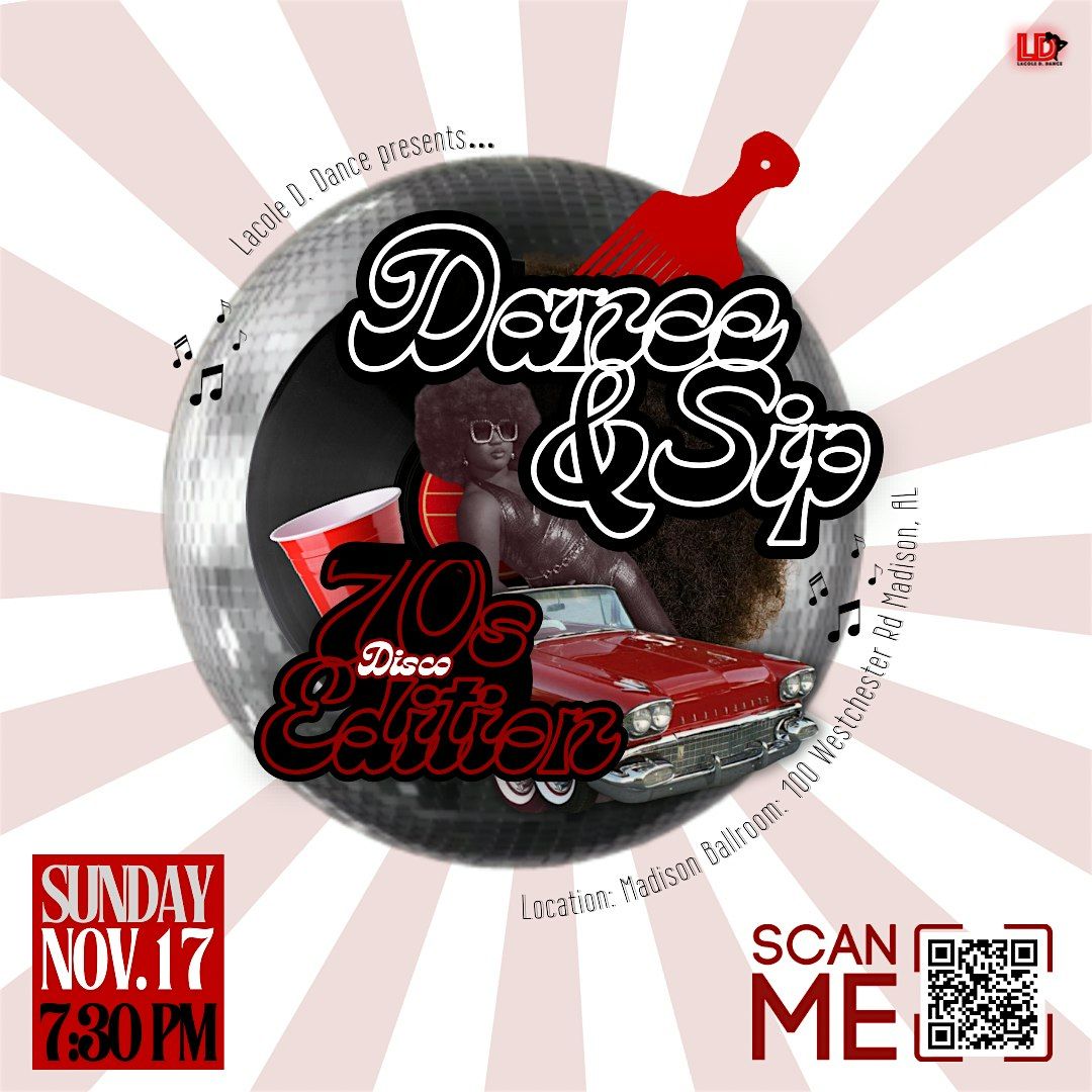 Dance & Sip Jazz Funk 70s Disco Edition, Madison Ballroom Dance Studio ...