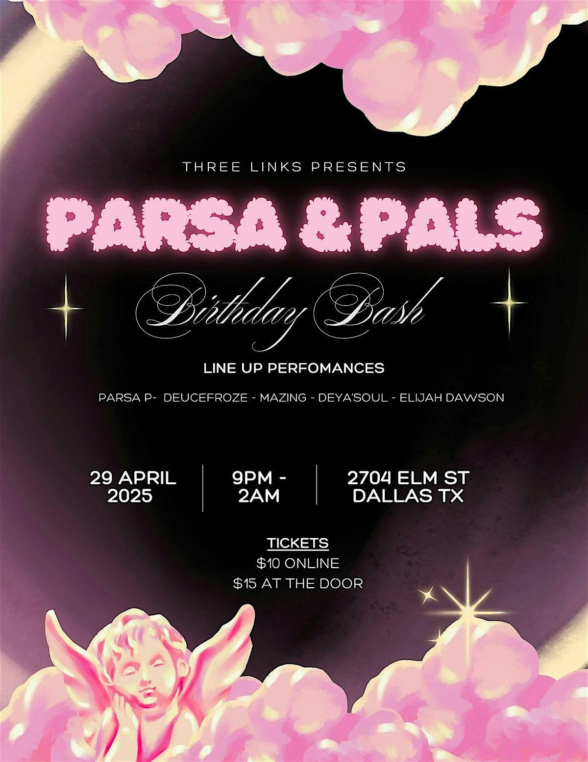 Parsa & Pals, Three Links Deep Ellum, Dallas, 29 April 2025 | AllEvents