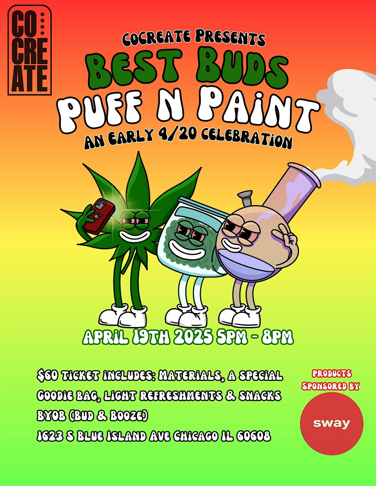 Best Buds Puff n Paint, 1623 S Blue Island Ave, Chicago, 19 April 2025 ...
