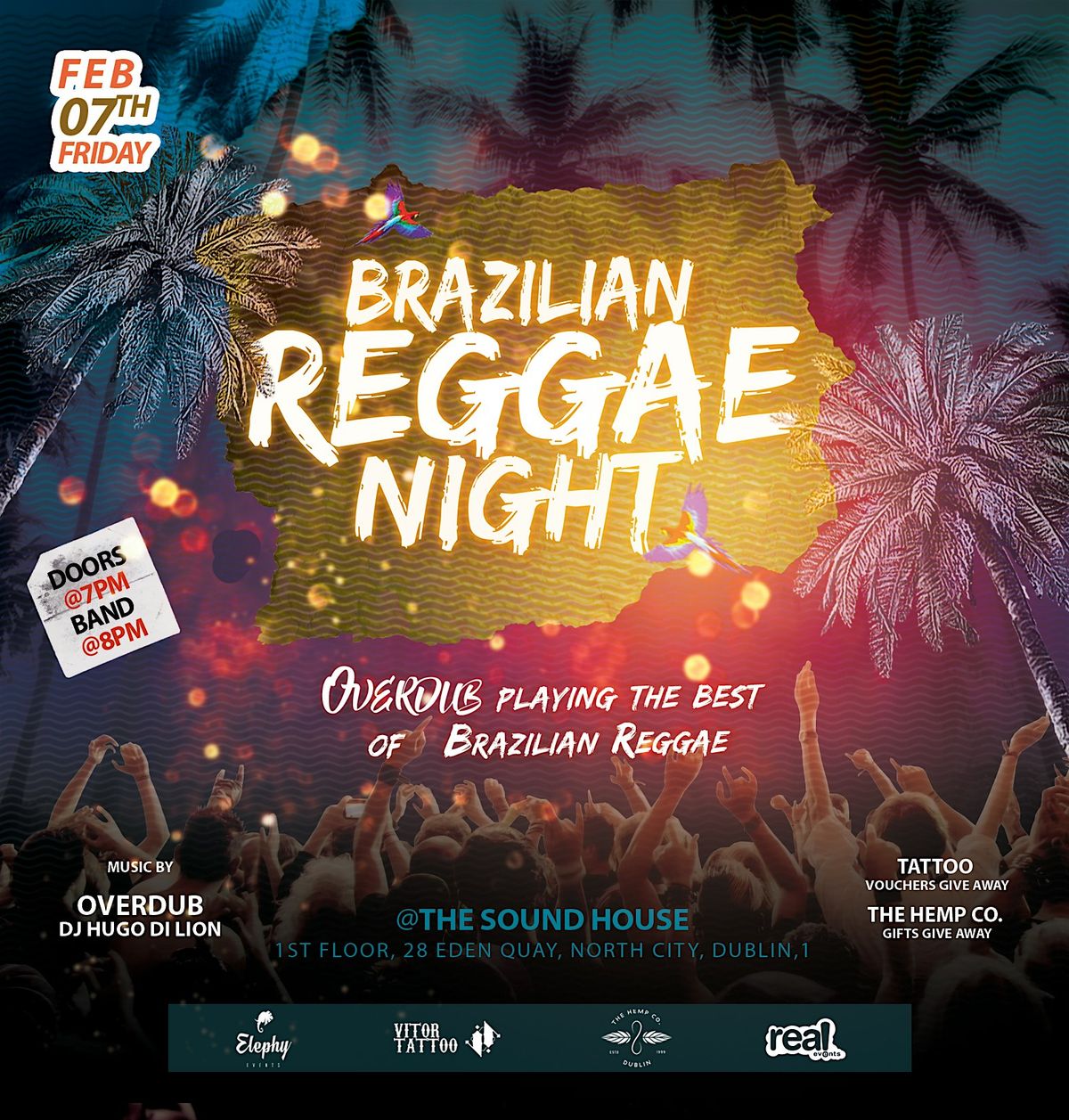 BRAZILIAN REGGAE NIGHT - In Dublin, The Sound House, Dublin 1, 7 March ...