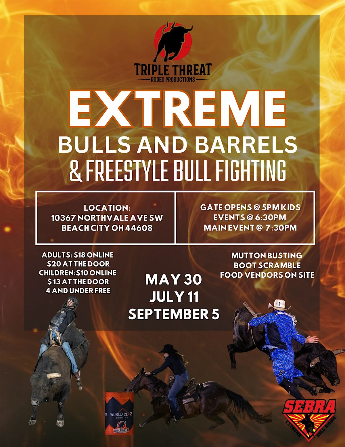 Extreme Bulls and Barrels, 10367 Northvale Ave SW, Beach City, 30 May ...
