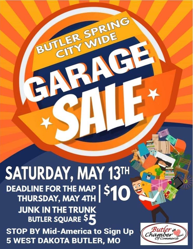 Butler Spring city wide garage sale, Bates County Historical Society ...