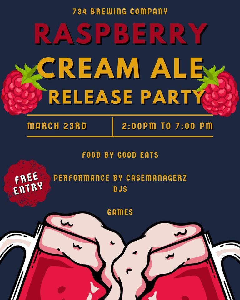 Raspberry Cream Ale Release Party, 734 Brewing Company, Ypsilanti ...