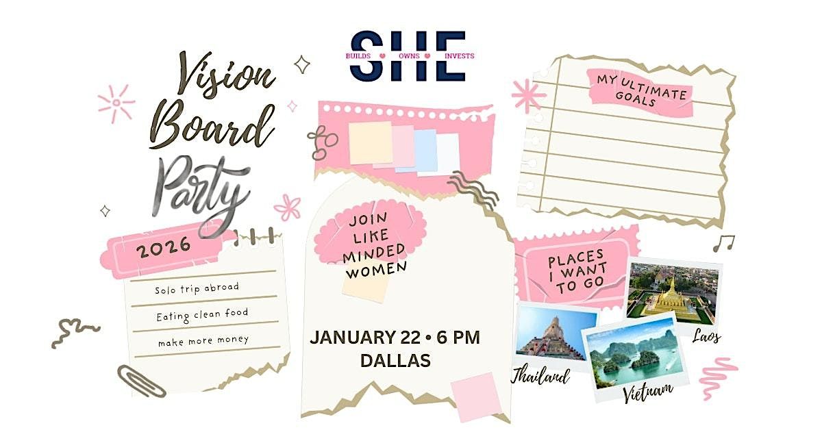 SHE Vision Board Party Dallas Master Goal Setting for 2026, Rodeo Goat ...