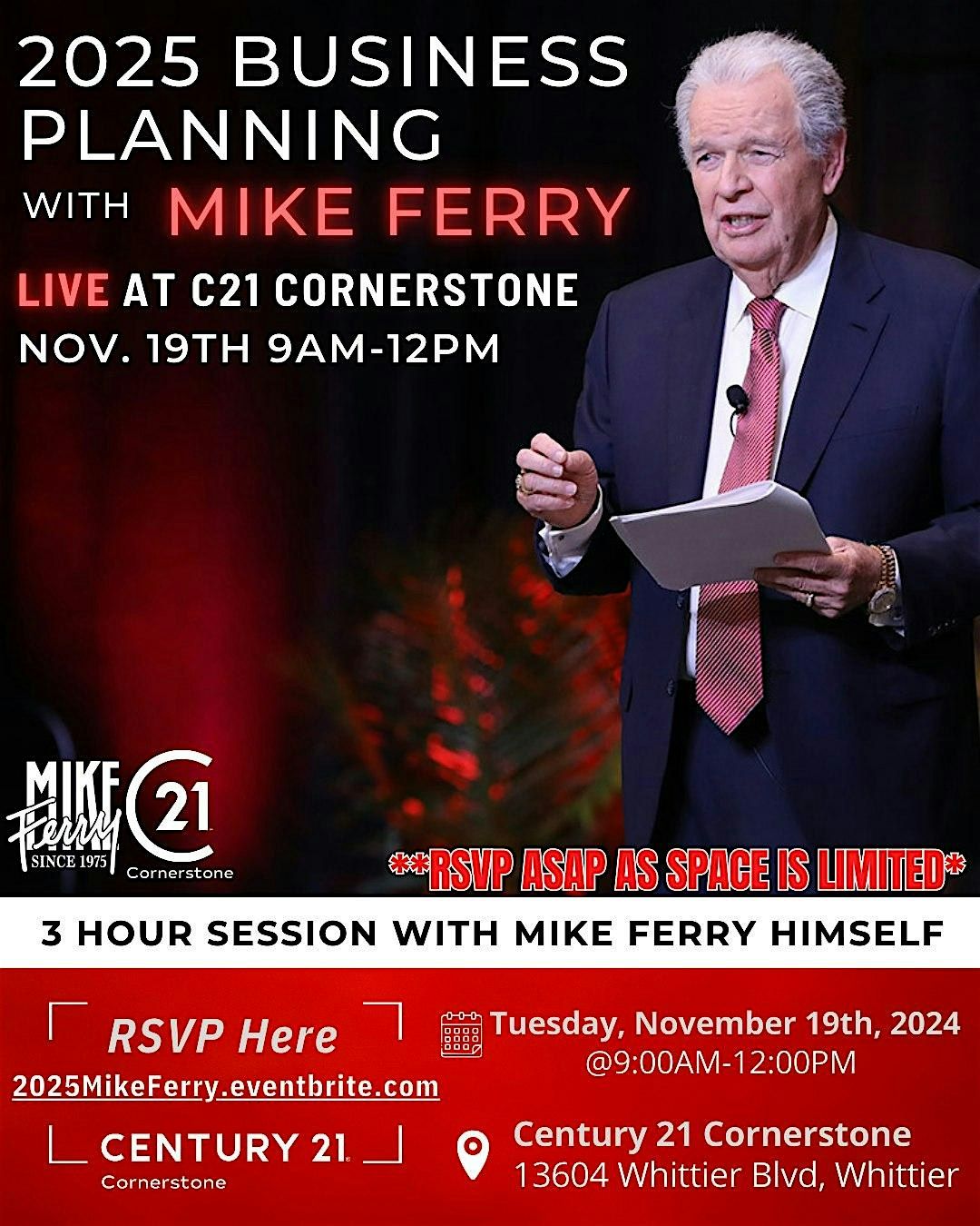 2025 Business Planning with Mike Ferry at C21 Cornerstone, CENTURY 21 ...
