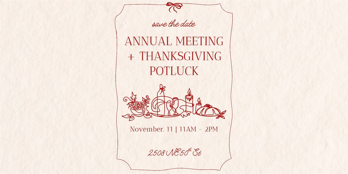 Annual Meeting & Thanksgiving Potluck, Camp Trivera, Oklahoma City, 11 ...