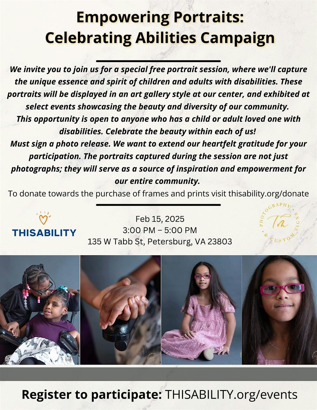 Celebrating Abilities Campaign, 135 E Tabb St, Petersburg, 15 February 2025 | AllEvents