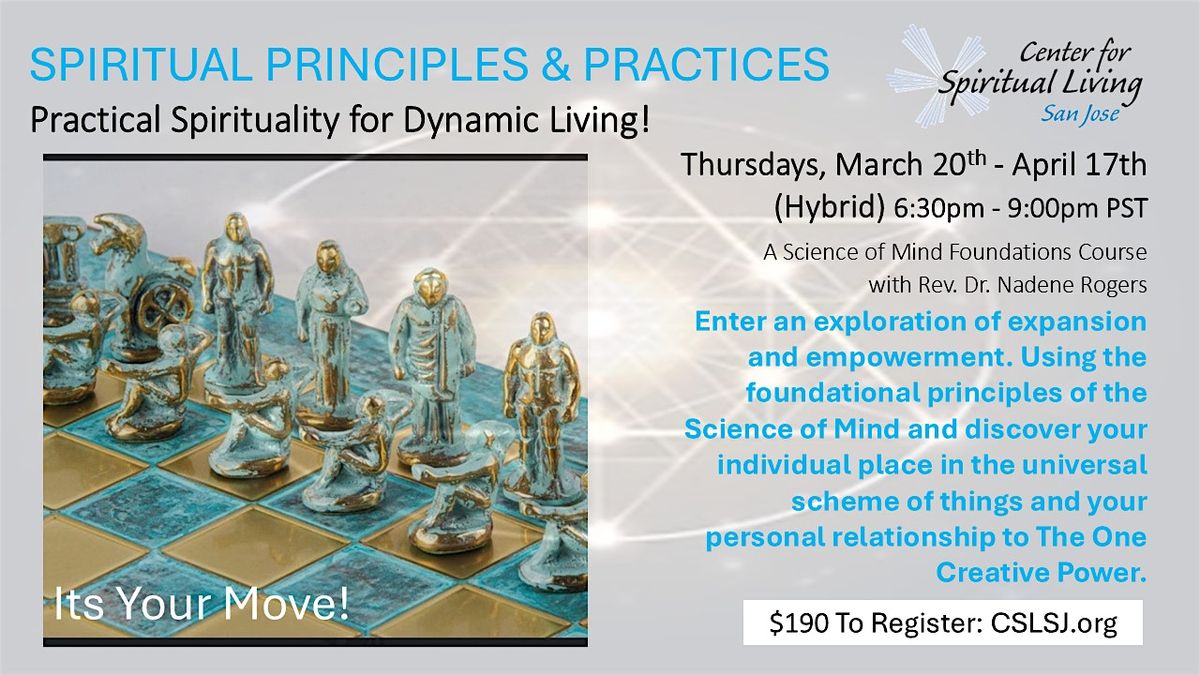 Spiritual Principles and Practices Class, Center for Spiritual Living ...