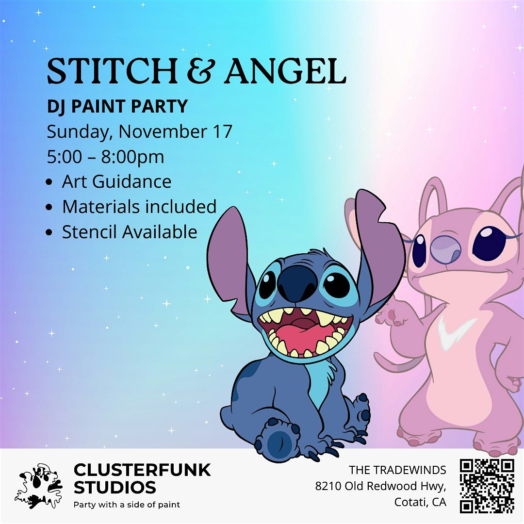 Stitch & Angel Paint Party!, The Tradewinds, Cotati, 17 November 2024 ...