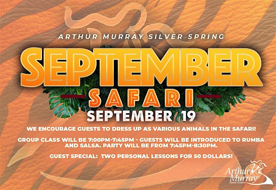 FREE- "September Safari." Open House / Guest Gala!, 12301 Old Columbia ...