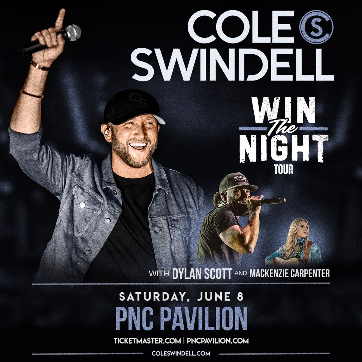 Cole Swindell Dylan Scott & Mackenzie Carpenter, Leader Bank Pavilion ...