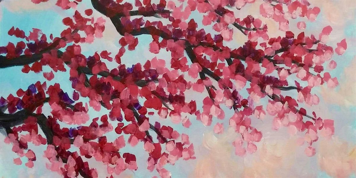 A Calming View of Cherry Blossom Trees - Paint and Sip by Classpop ...
