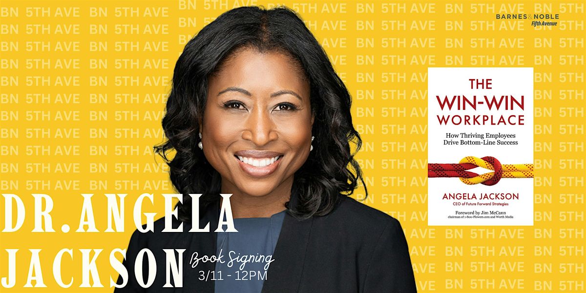 Dr. Angela Jackson signing THE WIN-WIN WORKPLACE @ B&N 5th Ave NYC ...