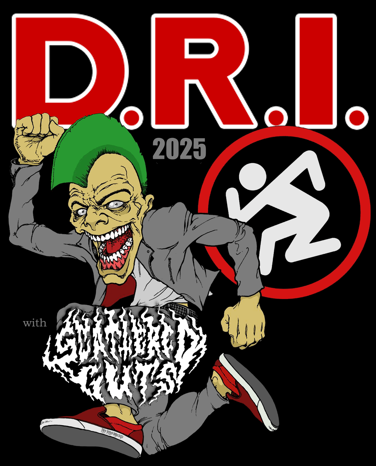 D.R.I., SCATTERED GUTS, WITNESS CHAMBER, THE FLAIL, The Shredder, Boise ...