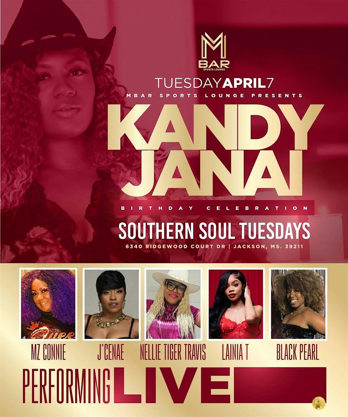 Southern Soul Tuesday, M-Bar Sports Lounge, Jackson, 9 September to 26 ...