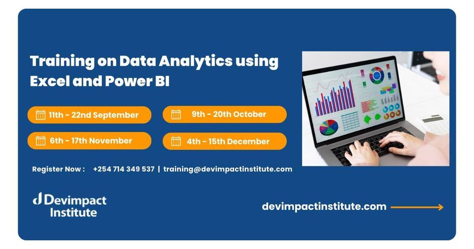 Training on Data Analytics using Excel and Power BI, Best Western Plus Meridian Hotel, Nairobi ...