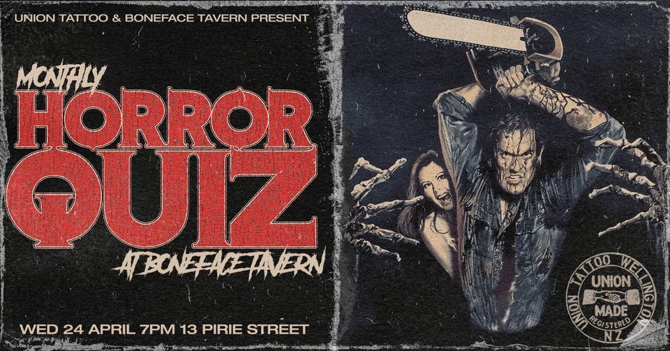 HORROR QUIZ: Union Tattoo & Boneface Present: Monthly Horror Quiz ...