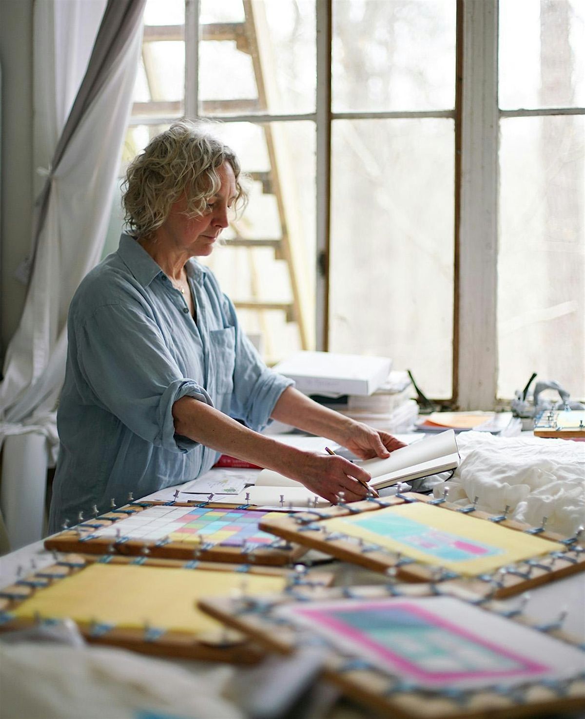 Silk Painting Class with René Shoemaker, Reid Hall, Paris, 4 November ...