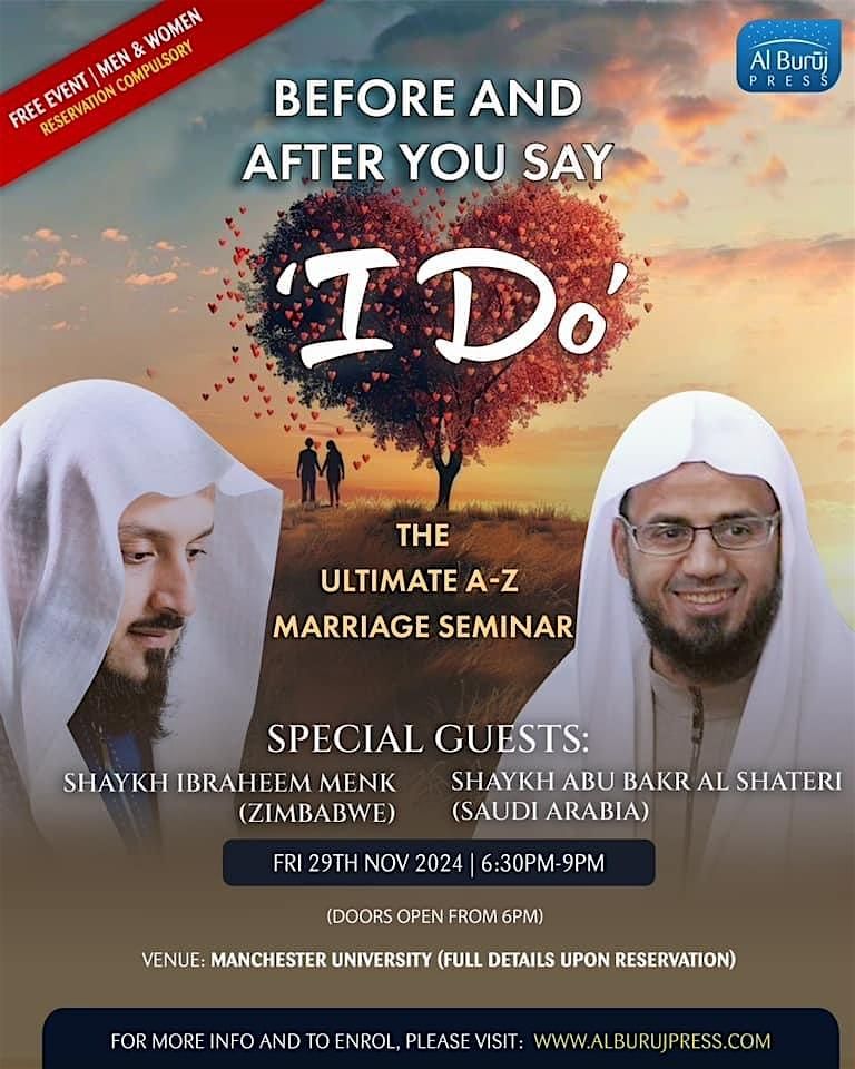 MANCHESTER: Before and After you Say I Do: Marriage Seminar: FREE ...