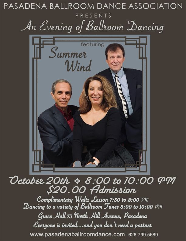 "An Evening of BALLROOM DANCING" with SUMMER WIND Ballroom Band THIS ...