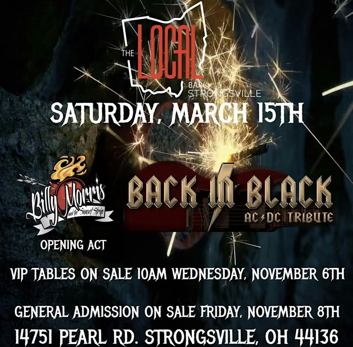 BACK IN BLACK (AC/DC TRIBUTE) TAKES OVER THE LOCAL STAGE, The Local Bar ...