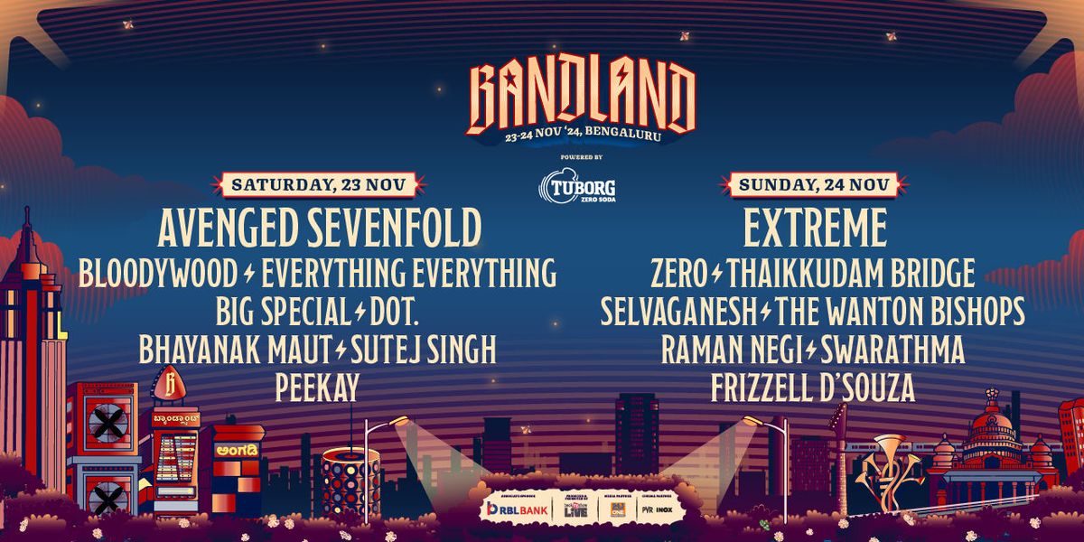 Bandland 2024 ft. A7X,Extreme,Bloodywood And more! – Things to Do in ...