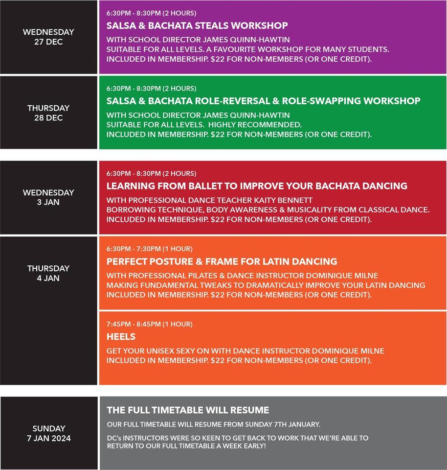 Summer Workshops At Dance Culture Improve Bachata Salsa And Have