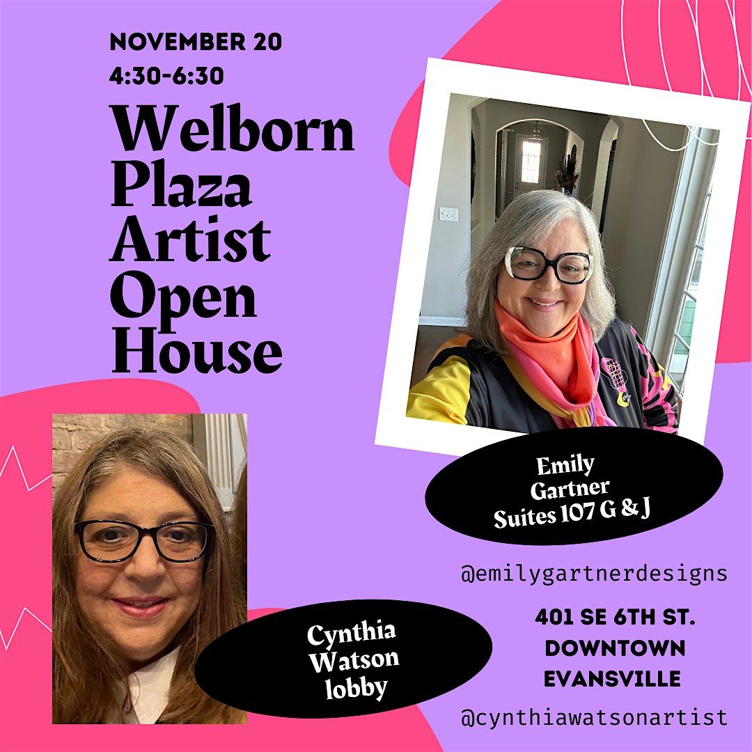 Artist Open House: Emily Gartner & Cynthia Watson, Welborn Plaza ...