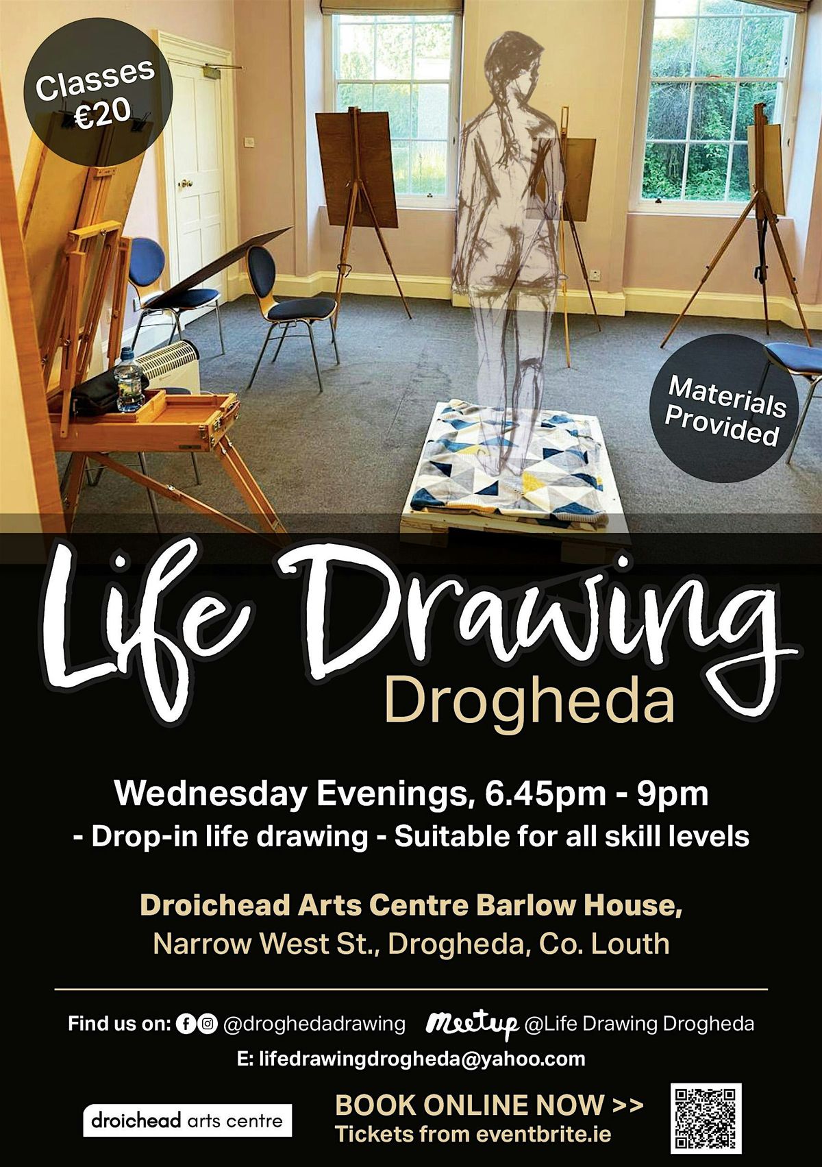 Life Drawing, Barlow House, Drogheda, 10 September to 10 June | AllEvents