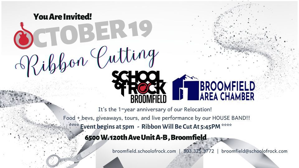 Chamber of Commerce Ribbon Cutting, School of Rock Broomfield (6500 ...