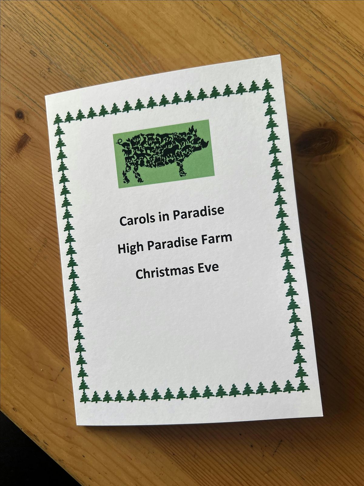 Carols in Paradise 2024, Christmas Eve 1.30pm, High Paradise Farm ...