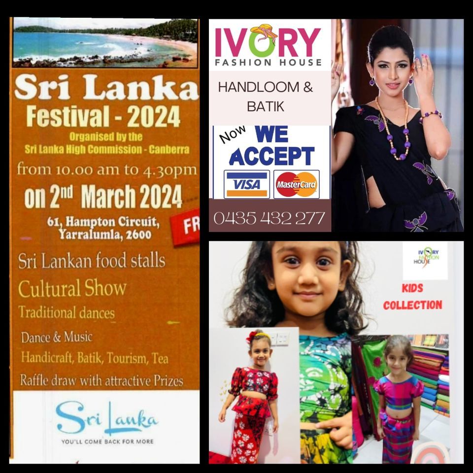 VISIT IVORY FASHION HOUSE STALL AT SRI LANKAN FESTIVAL 2024, High ...