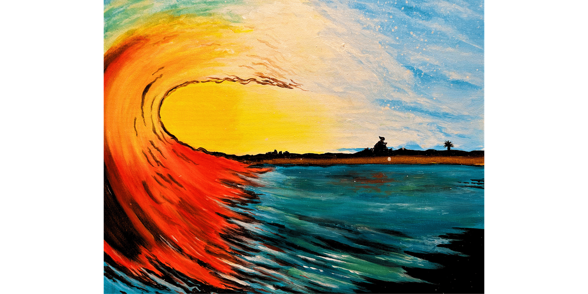 Fiery Sunset at the Beach - Paint and Sip in San Diego | Classpop ...