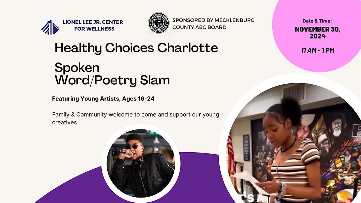 Spoken Word/Poetry Slam, Dream Center Charlotte, 30 November 2024 ...