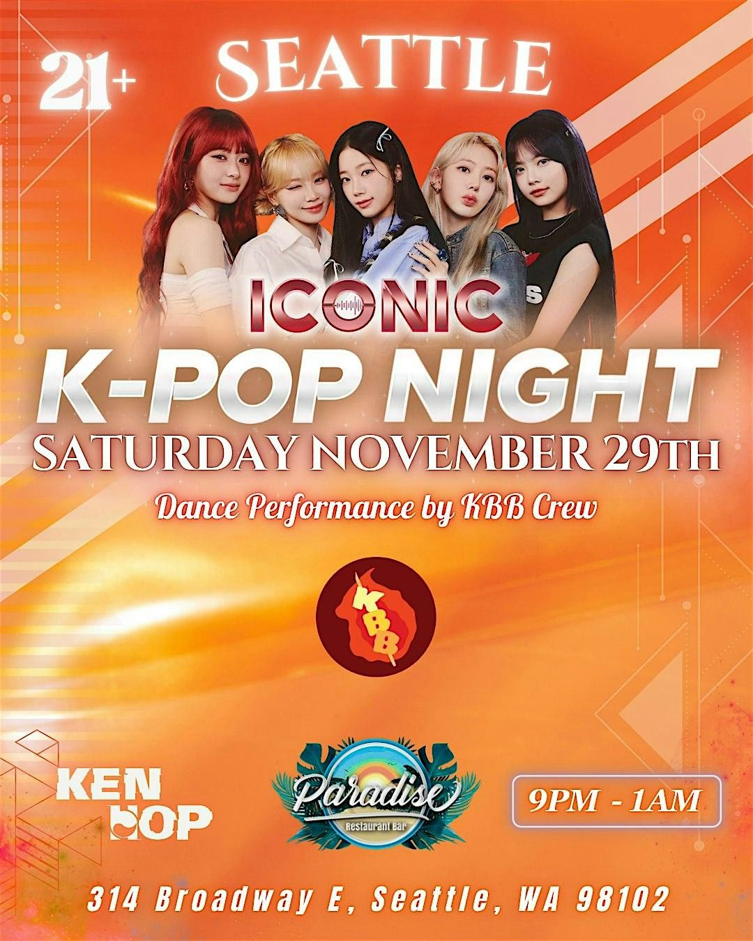 Seattle, Your K-Pop Party Night is Back— Nov 29!, Paradise, Seattle, 29 ...
